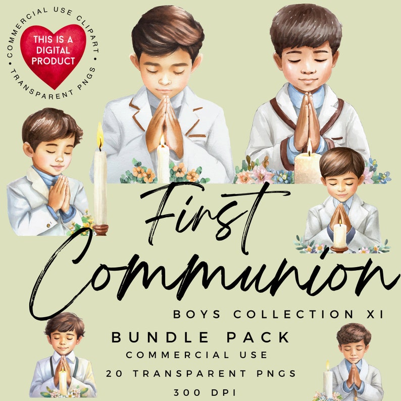First Holy Communion Png, 1st Communion Boy Clipart, Religious Clipart ...