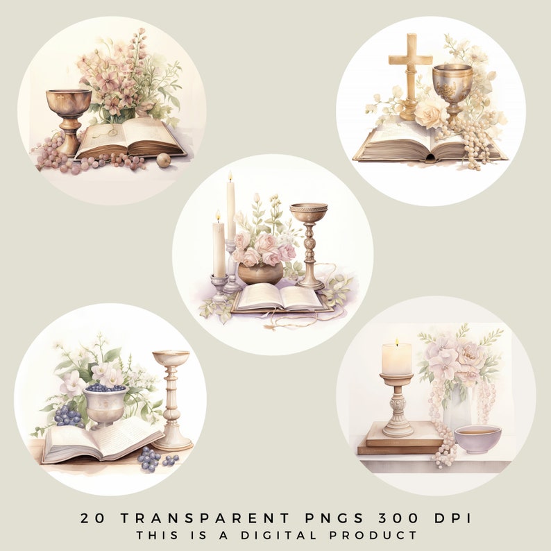 First Communion Clipart Watercolor First Communion Religious Clipart ...