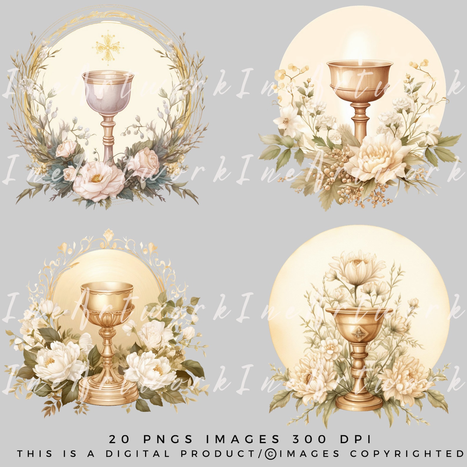 Holy Chalice Clipart First Communion Religious Clipart Religious ...