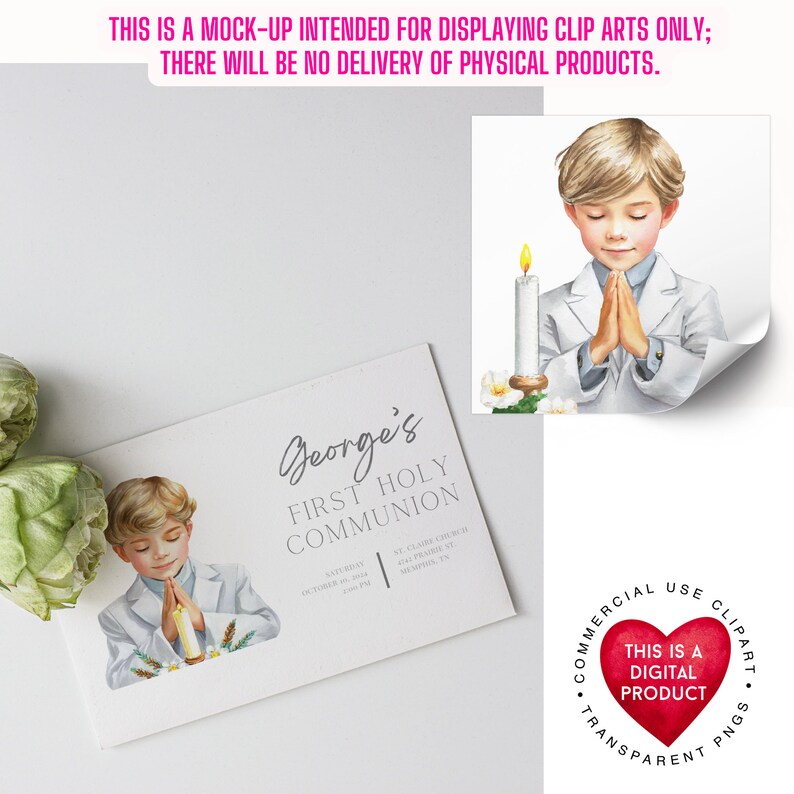 First Holy Communion Png, 1st Communion Boy Clipart, Religious Clipart ...