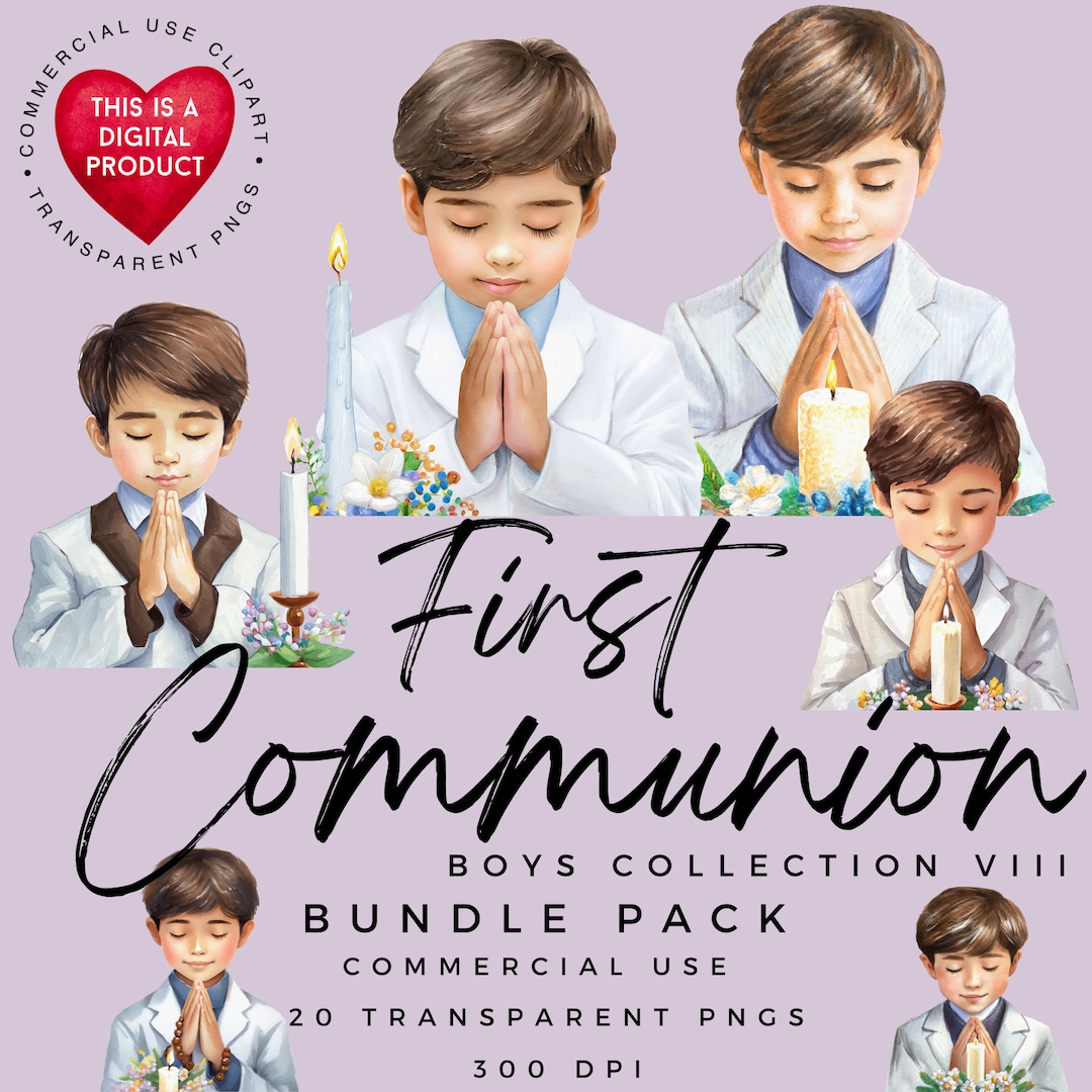 First Holy Communion Png, 1st Communion Boy Clipart, Religious Clipart ...