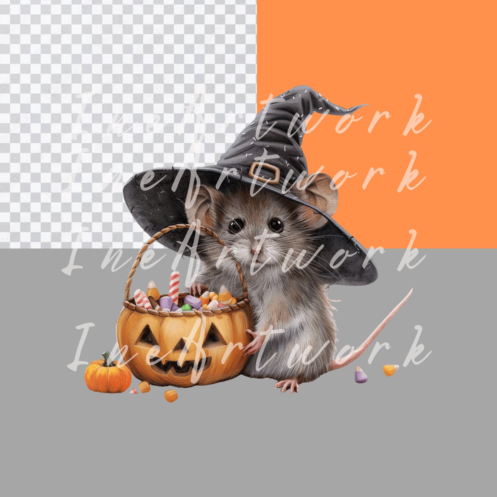 Cute Halloween Mouse Clipart | Halloween Clipart | Little Mouse Clipart ...