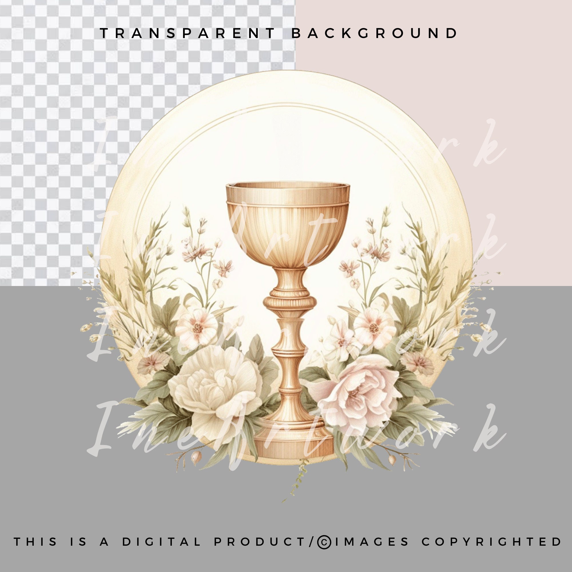 Holy Chalice Clipart First Communion Religious Clipart Religious ...