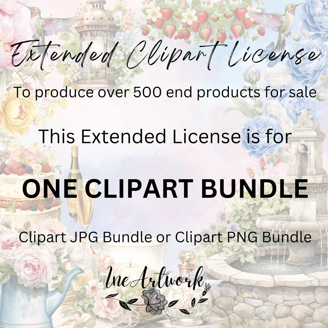 Extended License: Clipart Bundle From INEARTWORK - Etsy