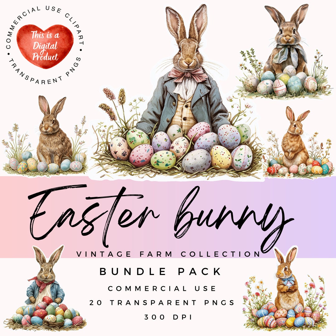 Easter Bunny Clipart Clip Art Commercial Use Transparent Pngs Bunny ...