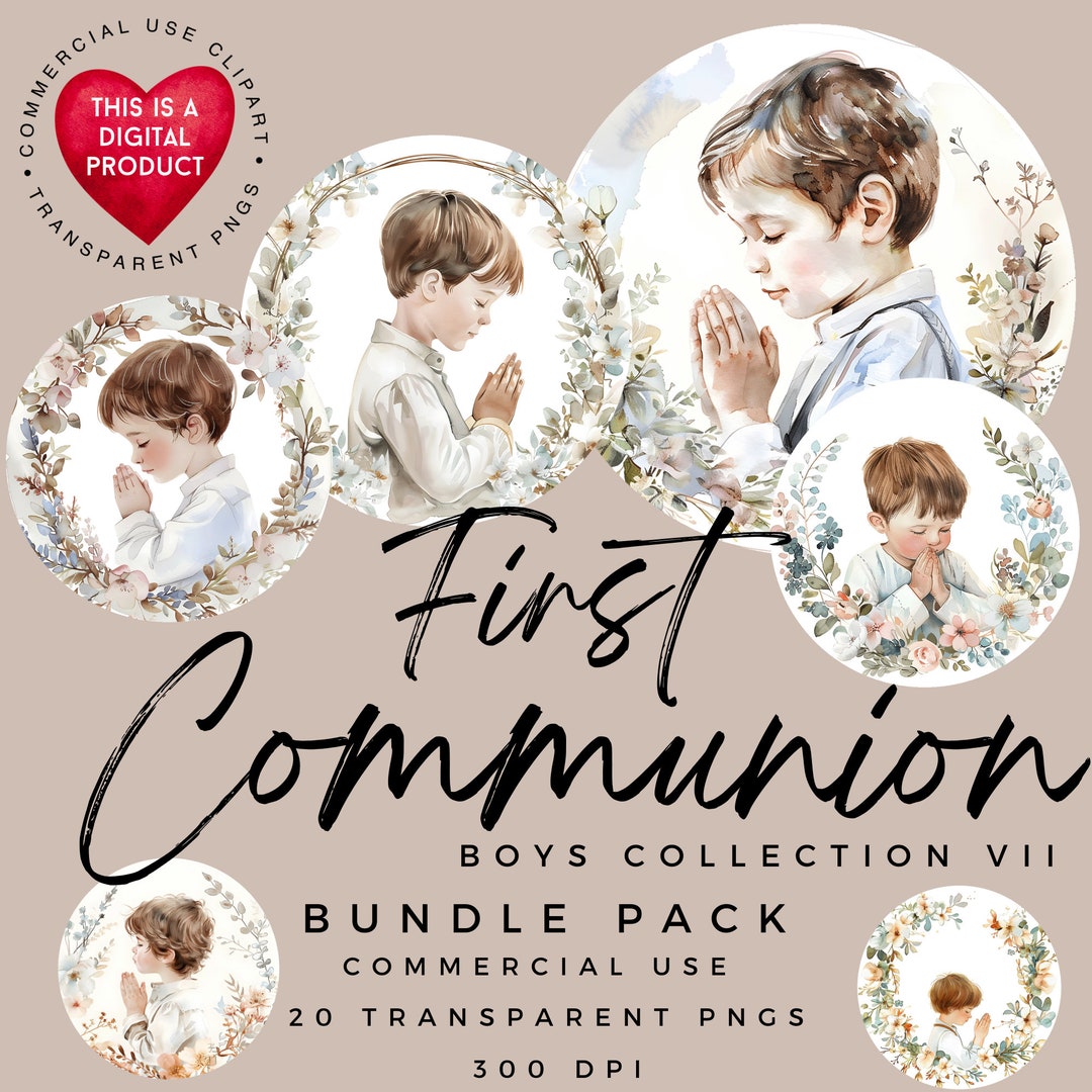 First Holy Communion Png, 1st Communion Boy Clipart, Religious Clipart ...