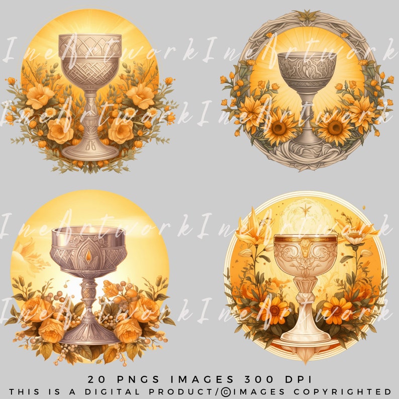 Holy Chalice Clipart First Communion Eucharist Religious Clipart ...