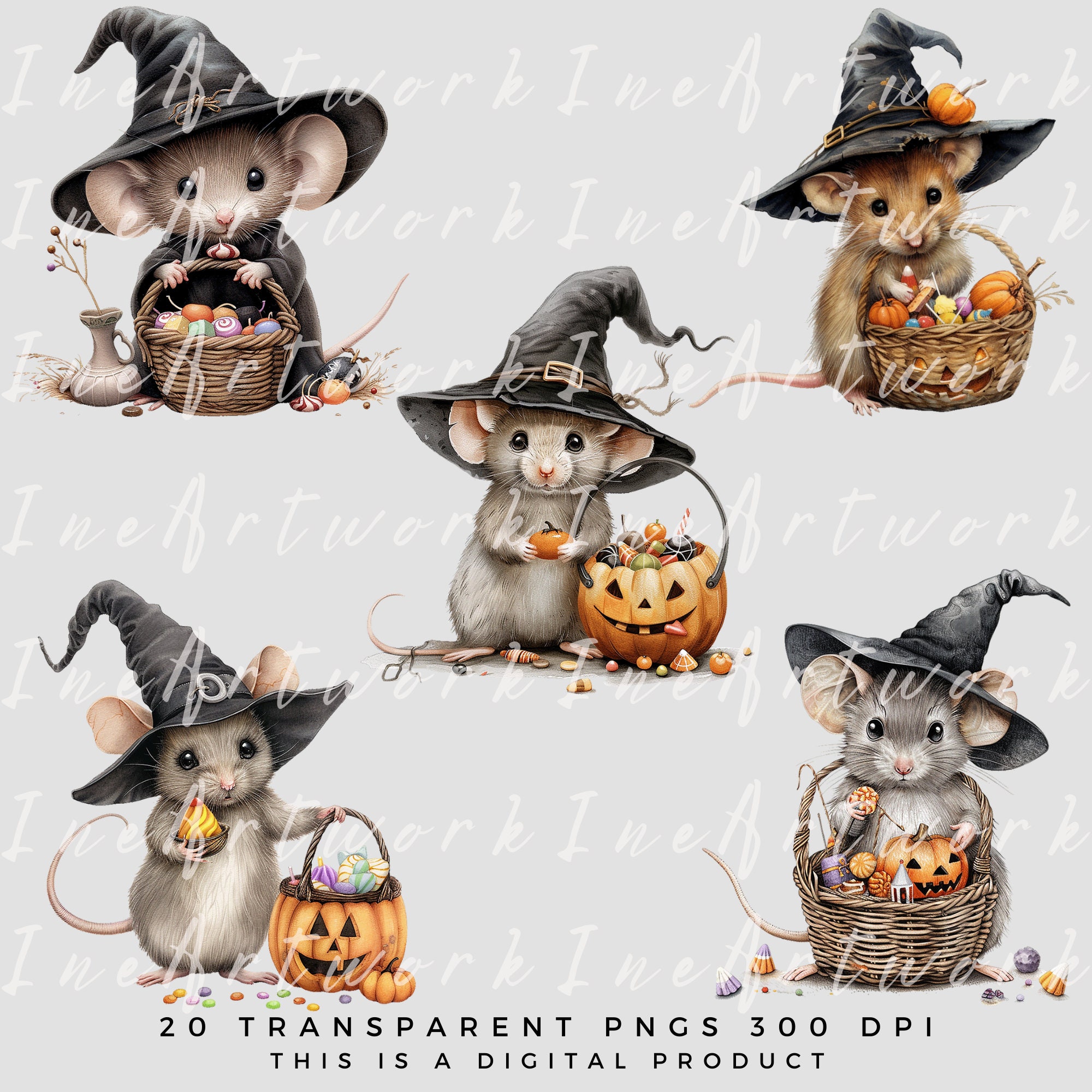 Cute Halloween Mouse Clipart | Halloween Clipart | Little Mouse Clipart ...