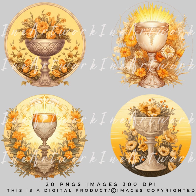 Holy Chalice Clipart First Communion Eucharist Religious Clipart ...