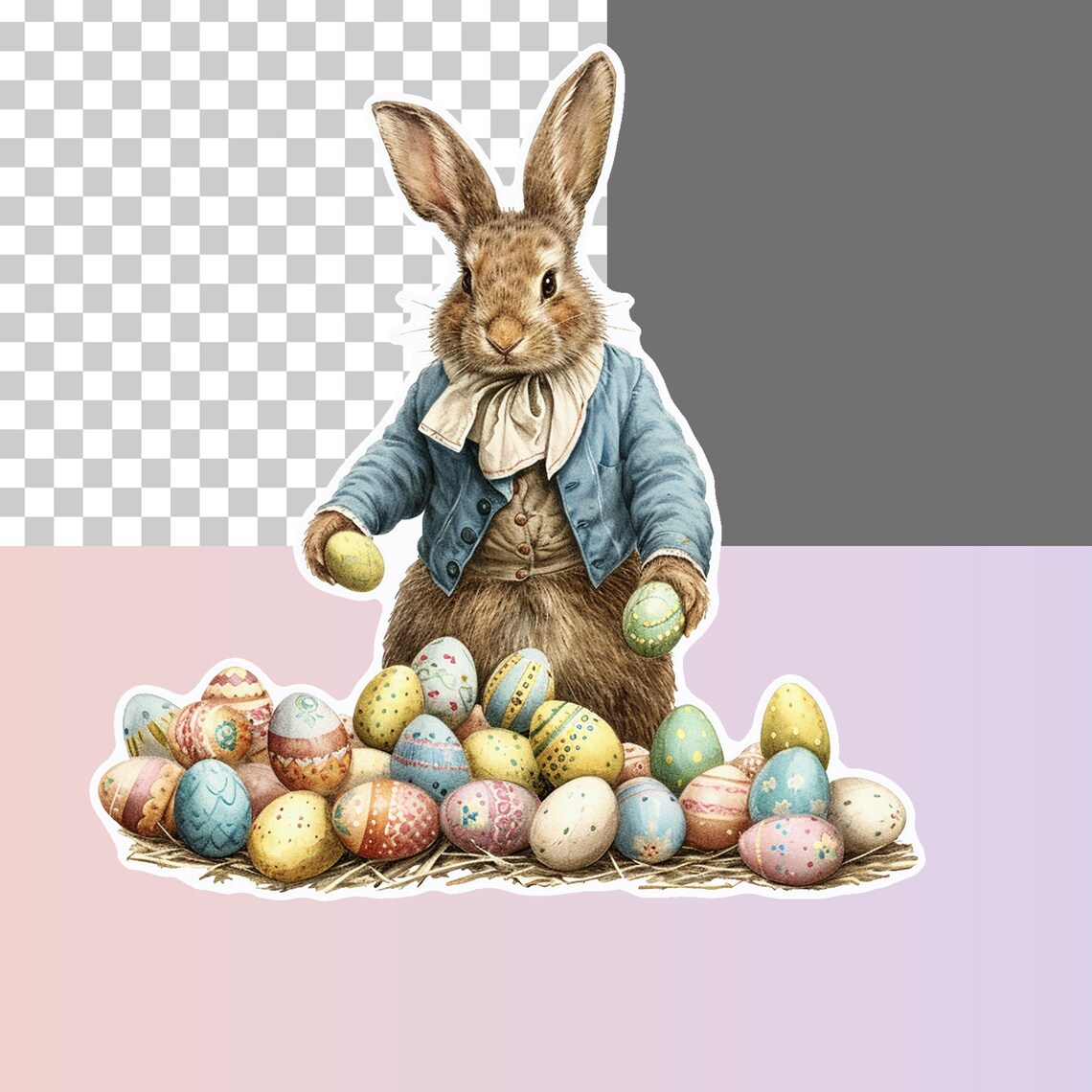 Easter Bunny Clipart Clip Art Commercial Use Transparent Pngs Bunny ...
