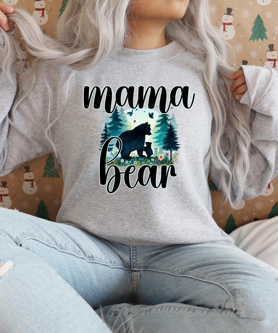 Mama Bear PNG Design | Digital Download | Cute Nature-inspired Design ...