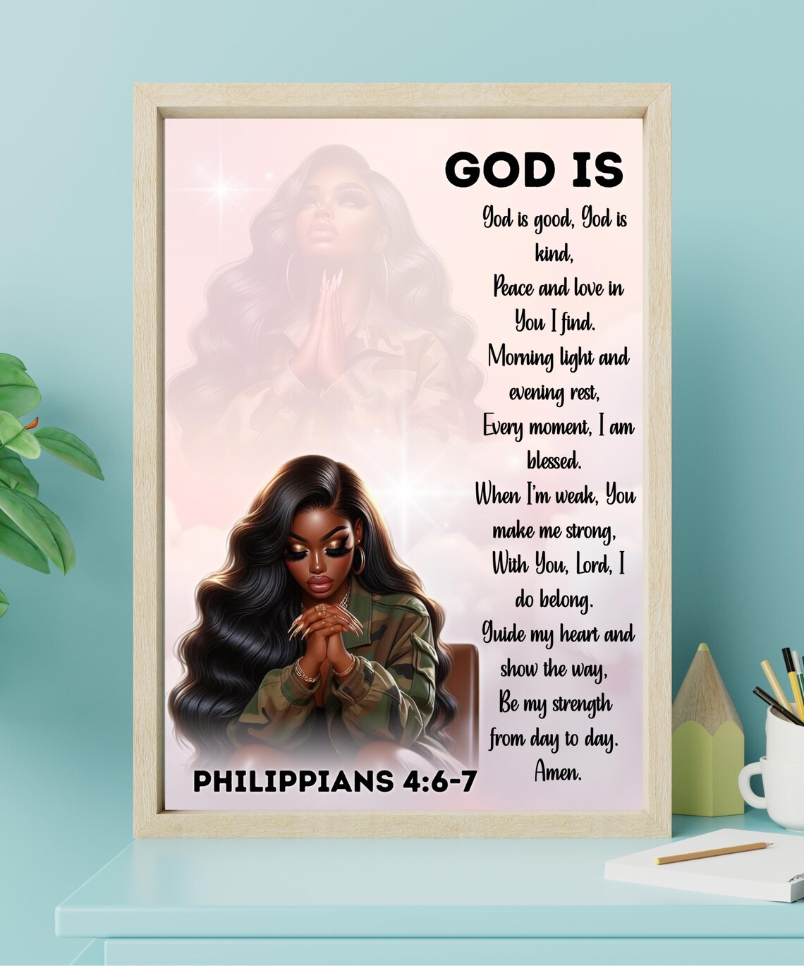 Printable Wall Art + Digital – Inspirational Prayer for Screen or Print ...