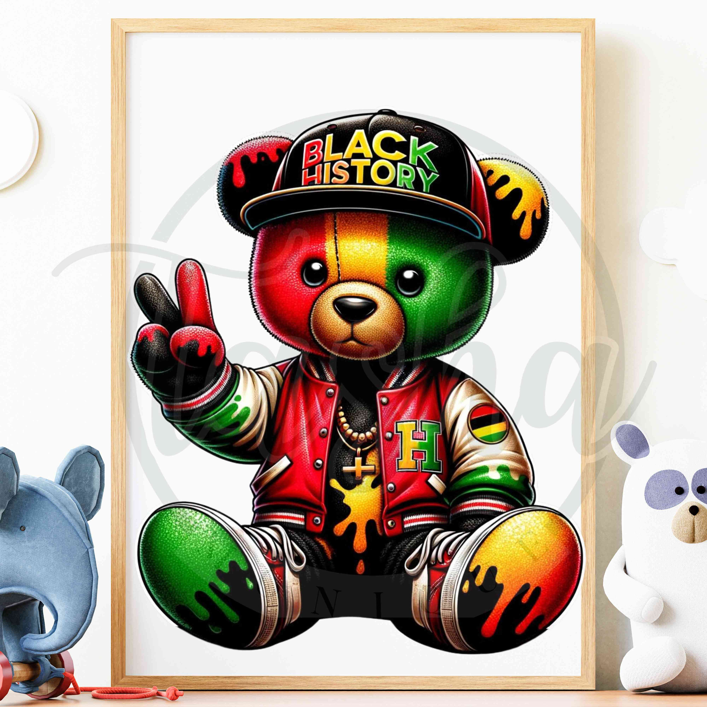 Youthful Pride Little Historian, Black History Bear Plushie ...