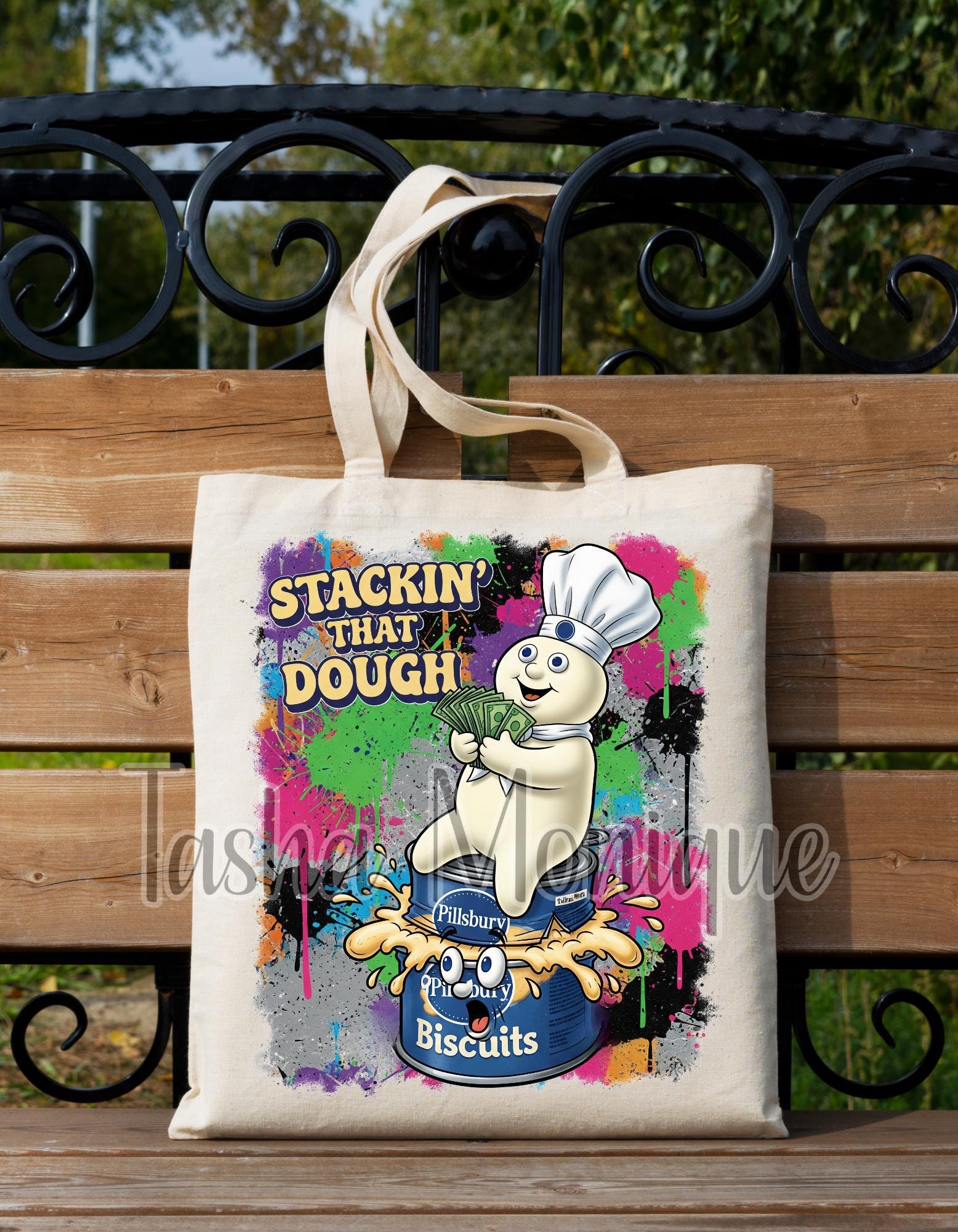 Stackin' That Dough PNG Design: Funny Doughboy T-shirt Graphic (instant ...