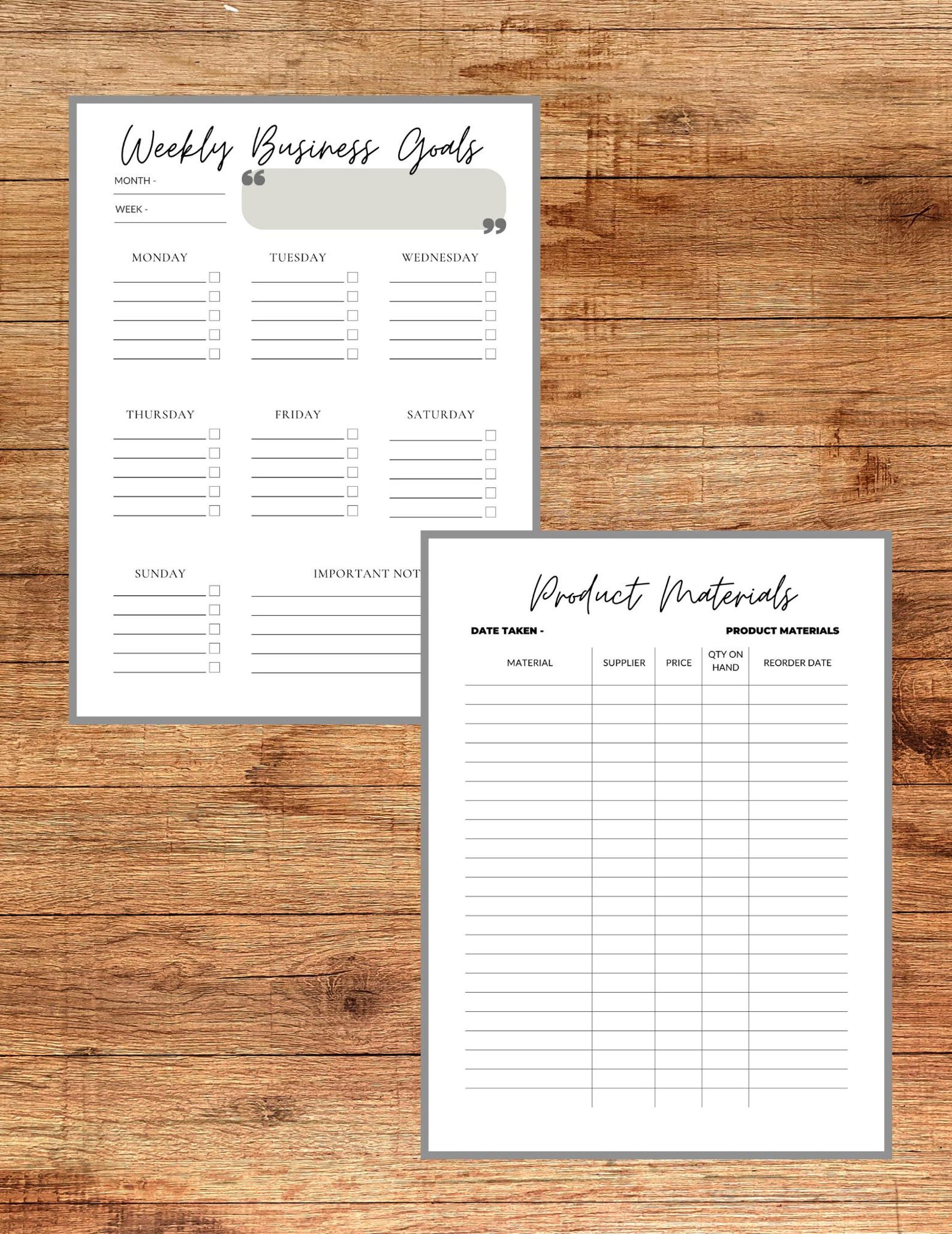 The Ultimate Business Planner Bundle | Planner | 5-in-1 (64 Pages ...