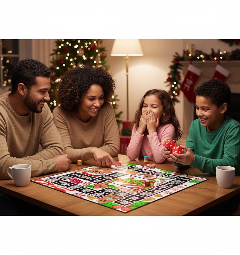 Editable Gingerbread Christmas Game Board Bundle | Digital Download - Etsy