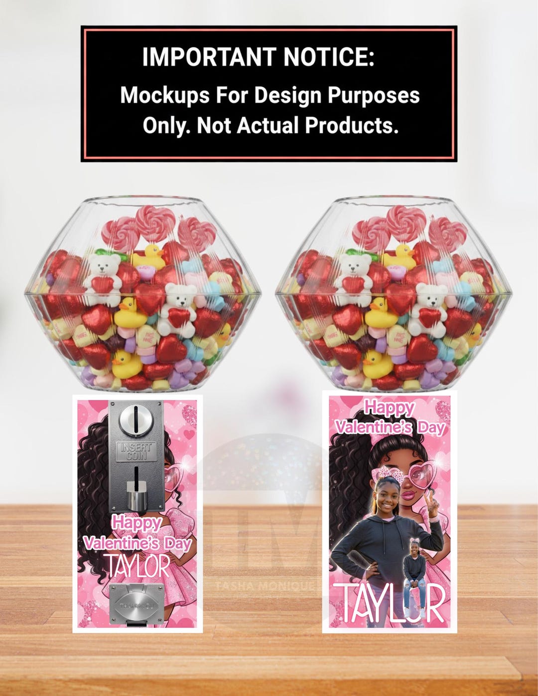 Editable Valentine Gumball Machine Templates (digital Download) - Etsy