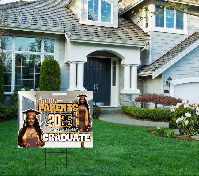 Custom Graduation Yard Sign Template: Class of 2025 (PDF Download) - Etsy