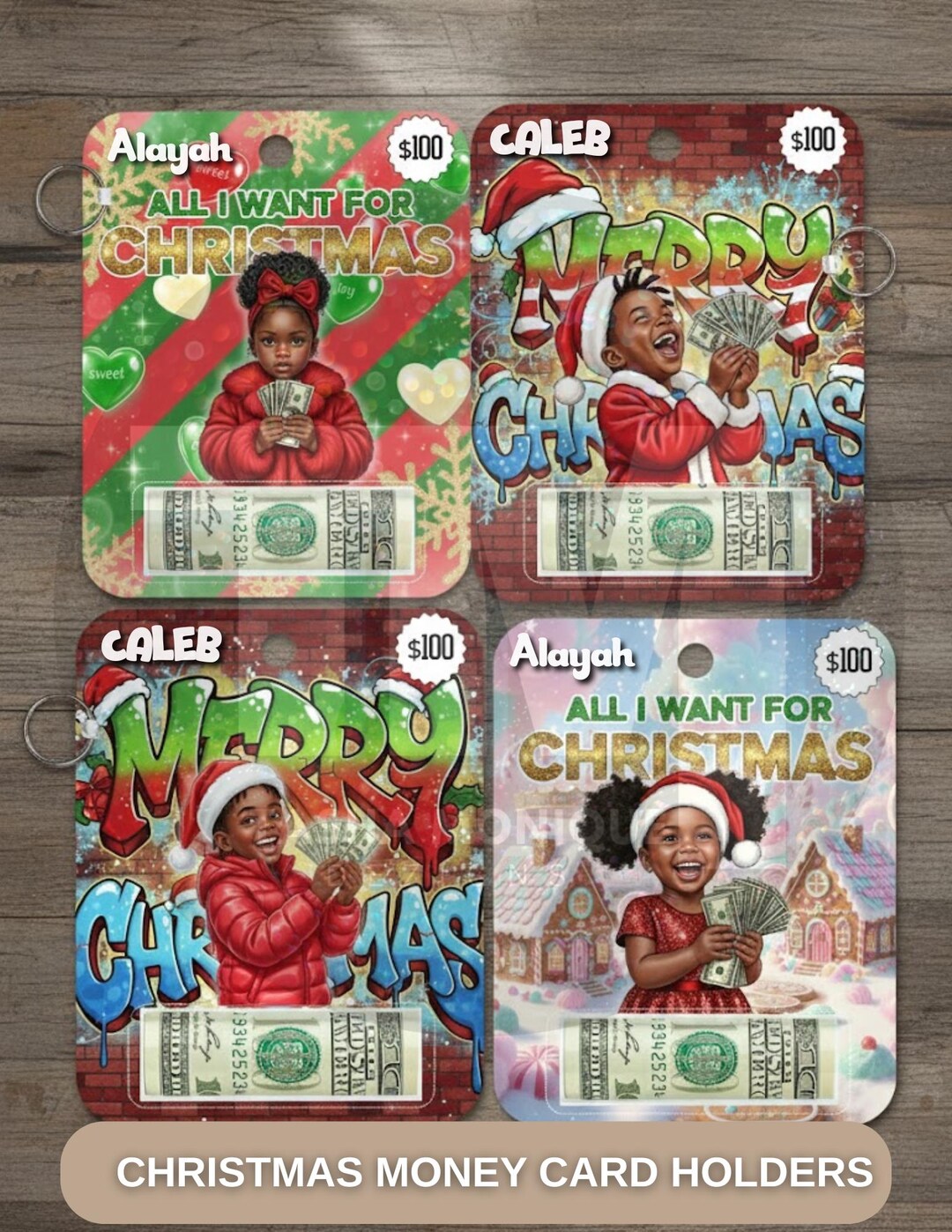 Editable Christmas Money Card Templates (digital Download) - Etsy