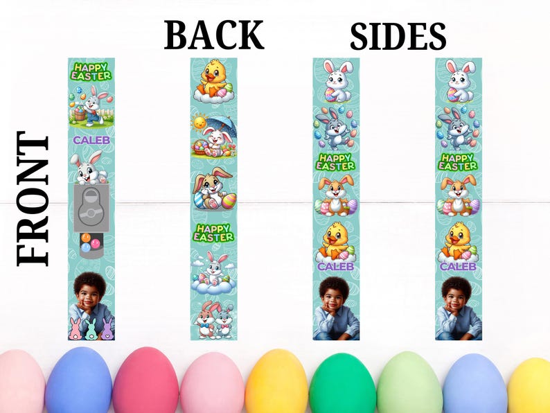 Editable Easter Gumball Machine Wrap PDF Templates – 5x30 Digital ...