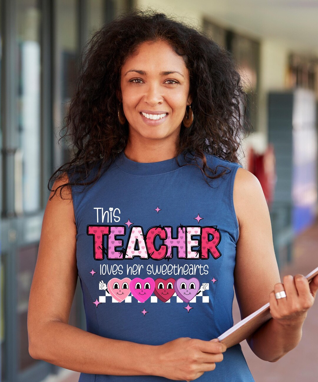This Teacher Loves Her Sweethearts PNG | Valentine's Day Teacher Design ...