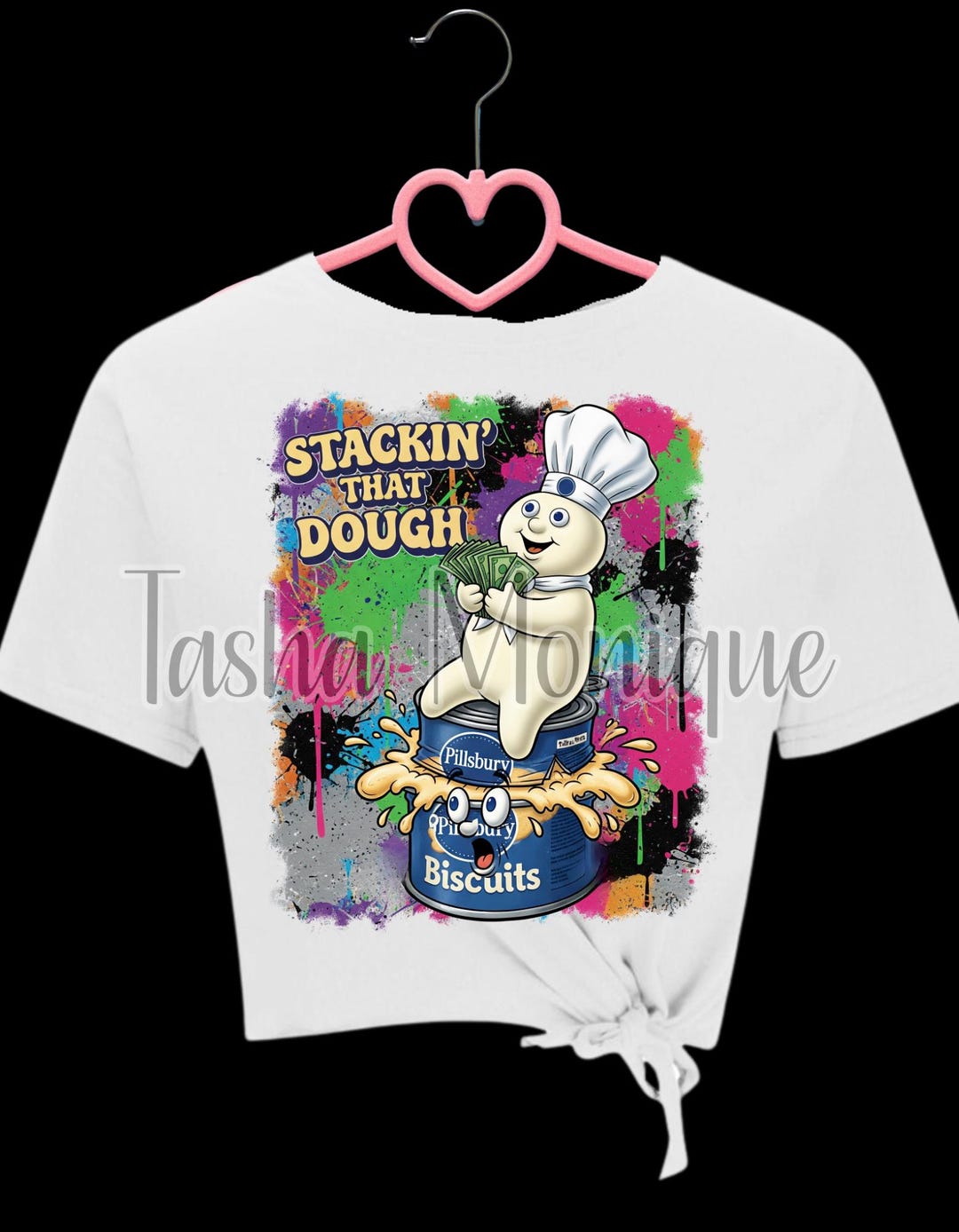 Stackin' That Dough PNG Design: Funny Doughboy T-shirt Graphic (instant ...