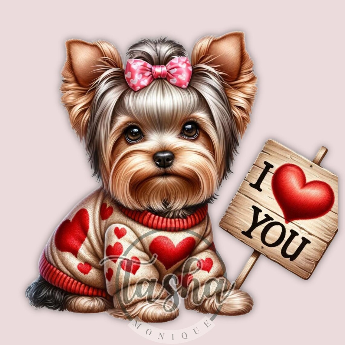 Valentine's Day, Yorkies, Dogs, Love, Pets, Digital Download - Etsy