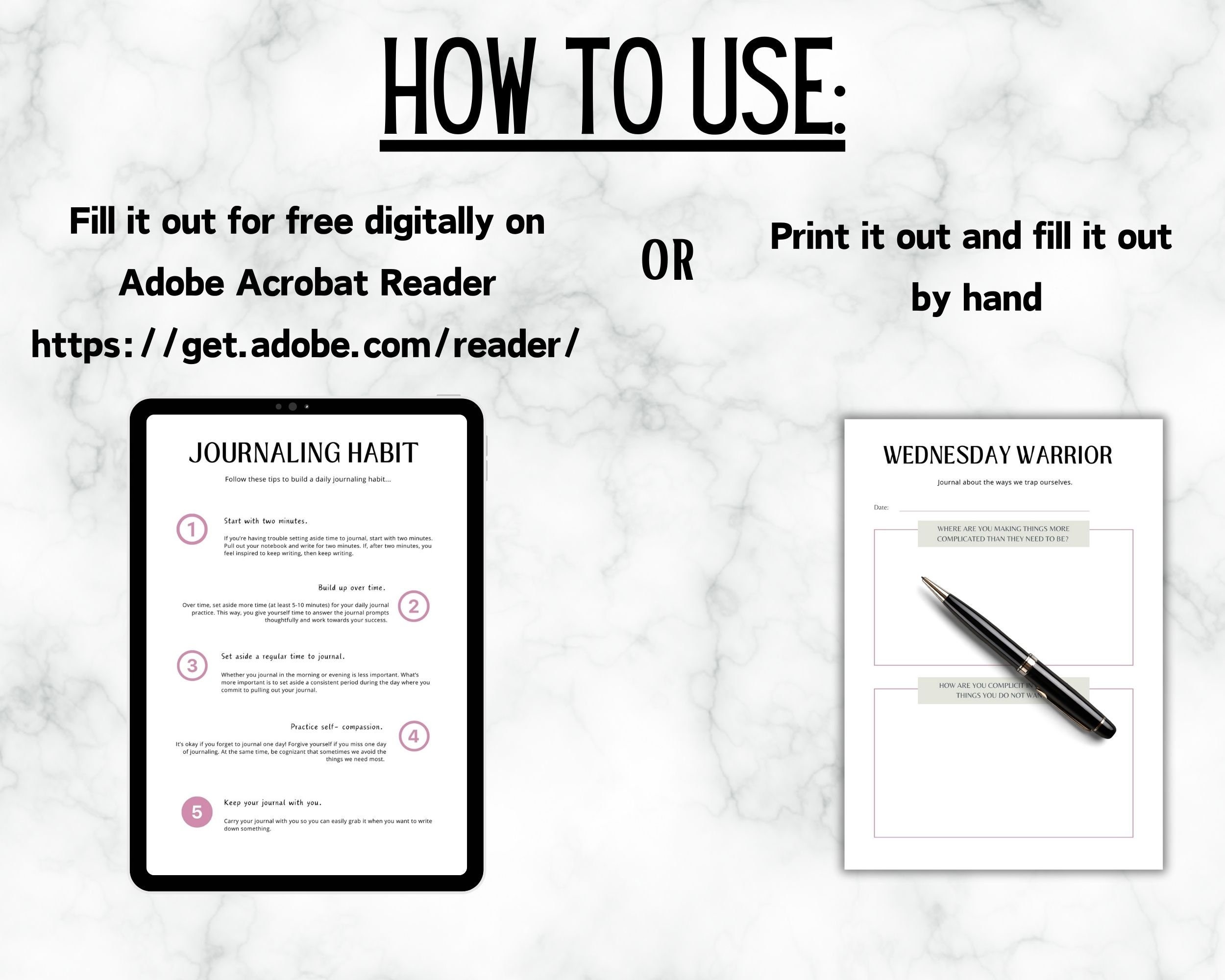 Journal, Planner, Habit Tracker, Writing, Diary, Personal Development ...