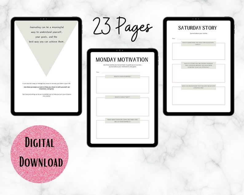 Journal, Planner, Habit Tracker, Writing, Diary, Personal Development ...