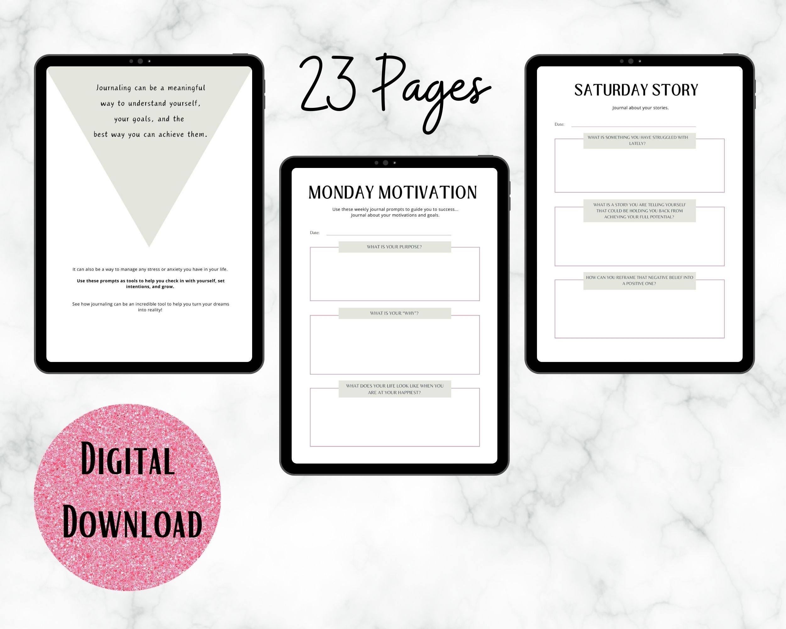 Journal, Planner, Habit Tracker, Writing, Diary, Personal Development ...