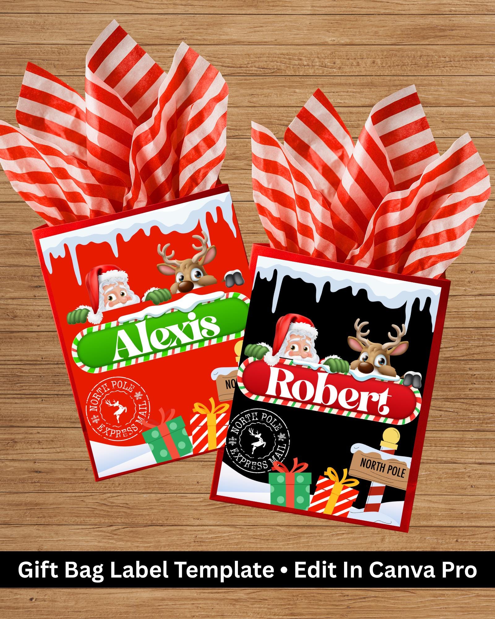 Editable Gift Bag Template | Digital Download - Etsy