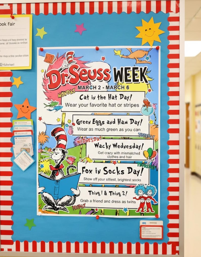 Editable Dr. Seuss Template | School Reading Flyer | Printable ...
