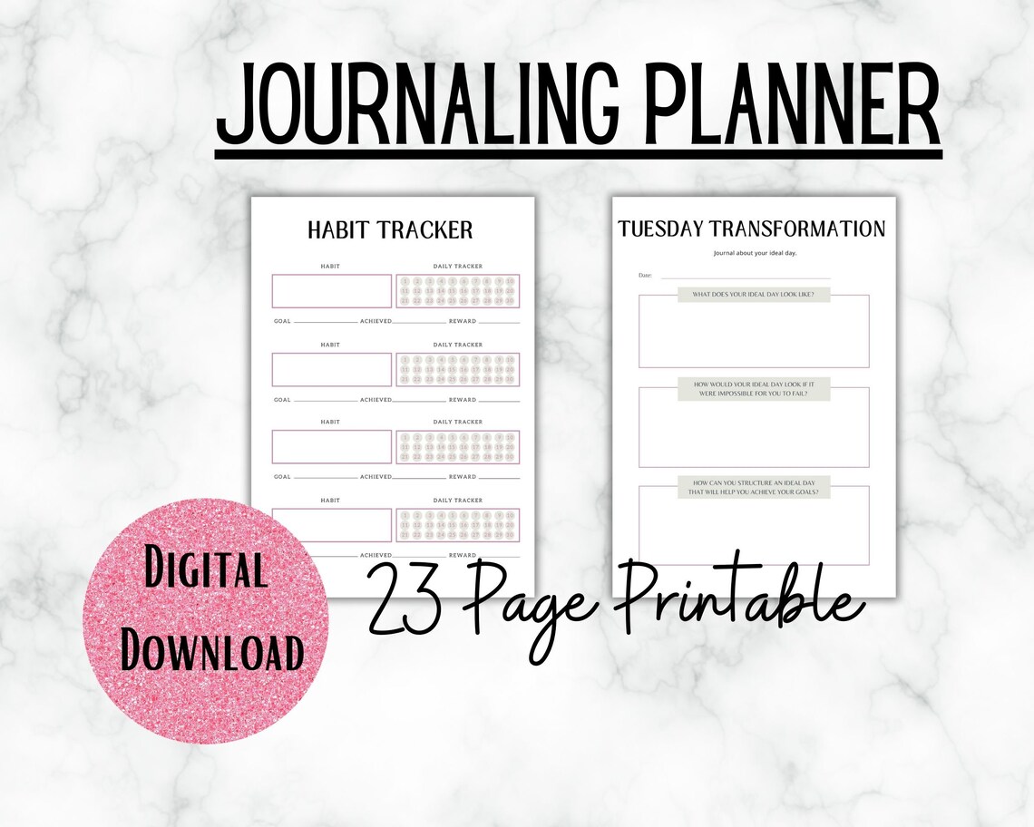 Journal Tracker: Daily Self-discovery & Habit Building (PLR Included ...