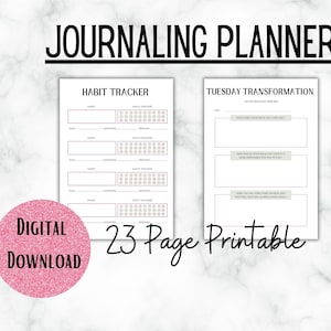Journal, Planner, Habit Tracker, Writing, Diary, Personal Development ...