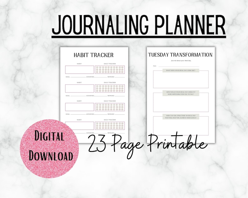 Journal, Planner, Habit Tracker, Writing, Diary, Personal Development ...