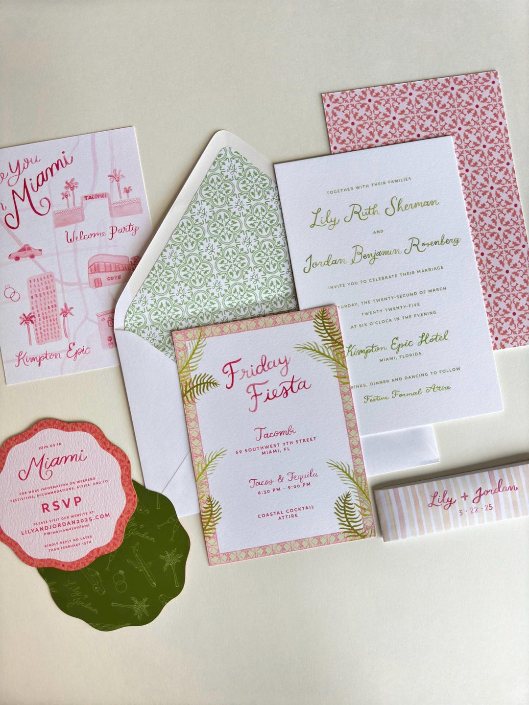 Hand Painted Custom Wedding Invitations | Save the Dates, Wedding Menus ...