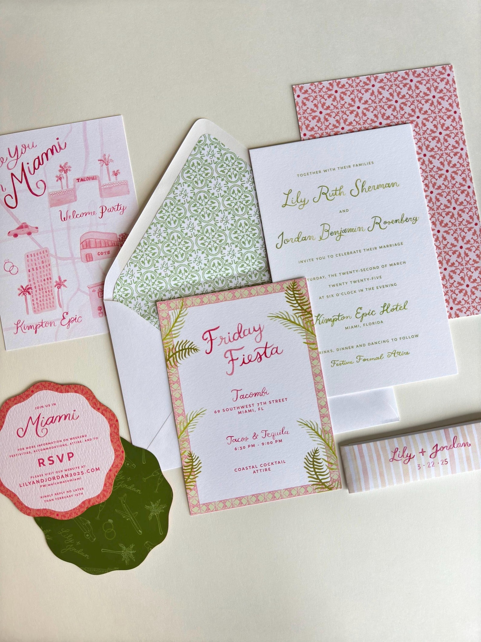 Hand Painted Custom Wedding Invitations | Save the Dates, Wedding Menus ...