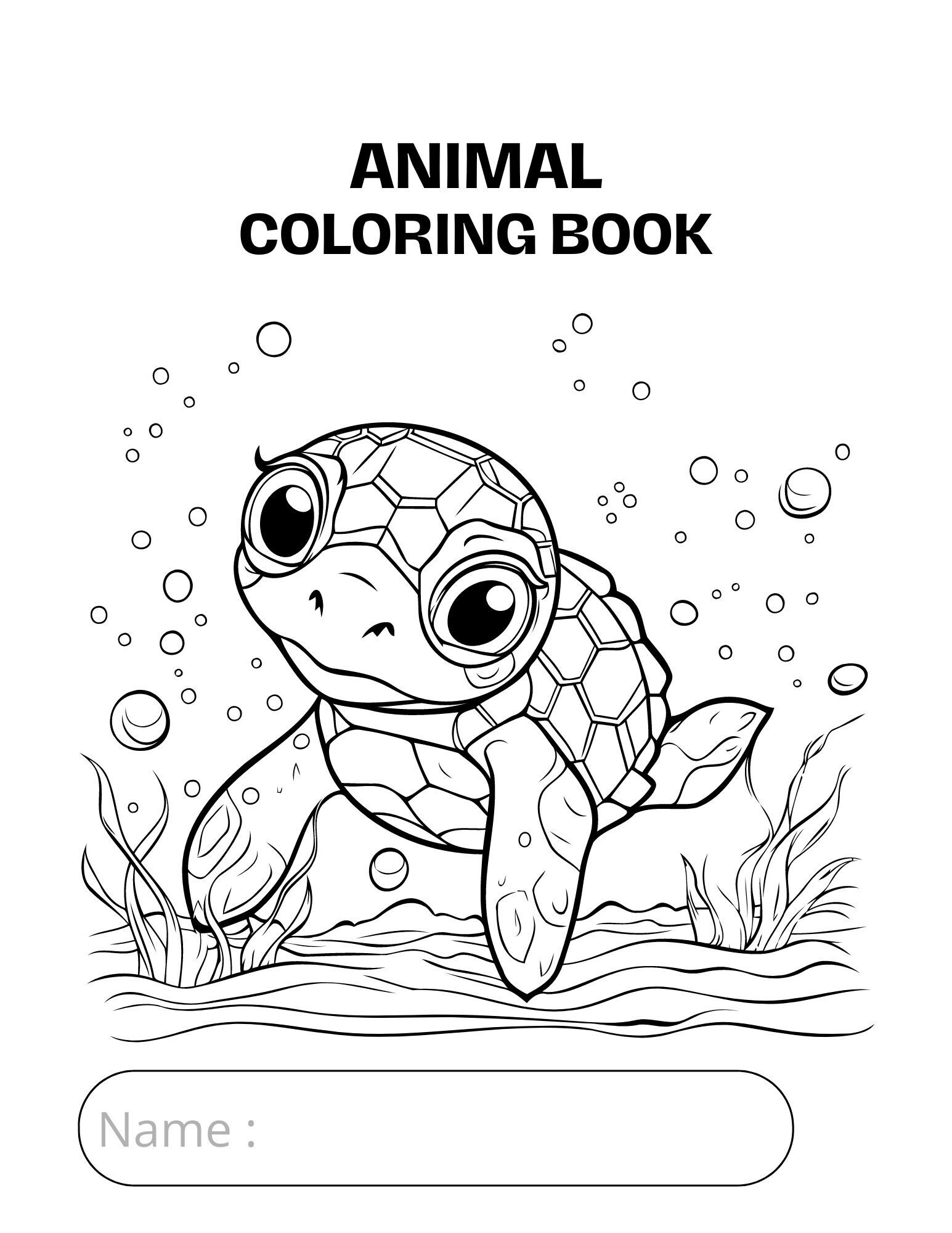 Animal Coloring Book I Kids Learning I Fun School Work - Etsy