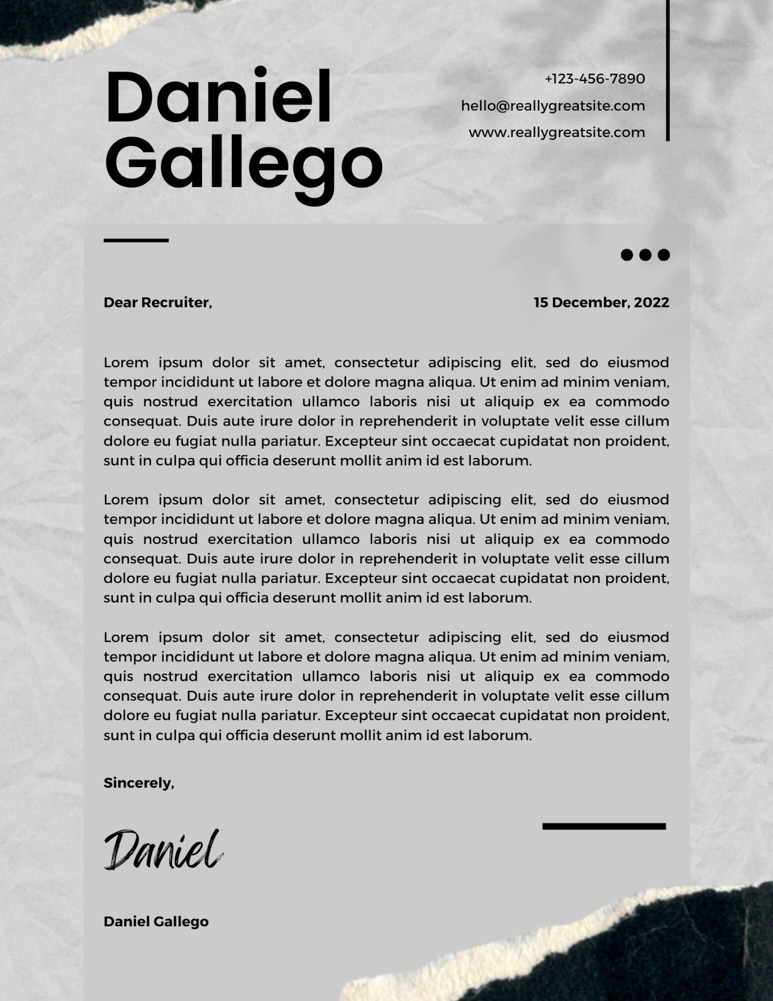 Editable Letter Template - Etsy