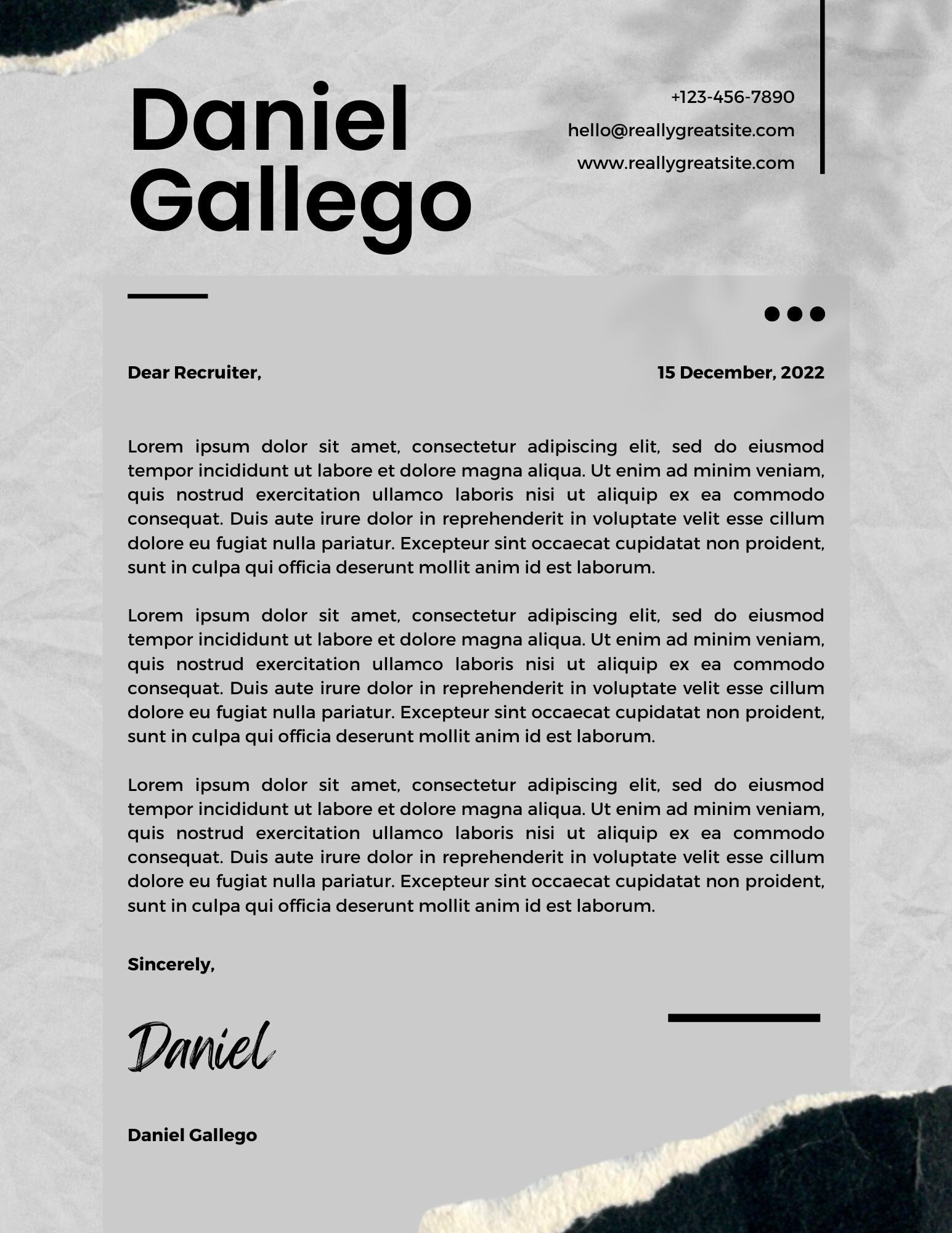 Editable Letter Template - Etsy