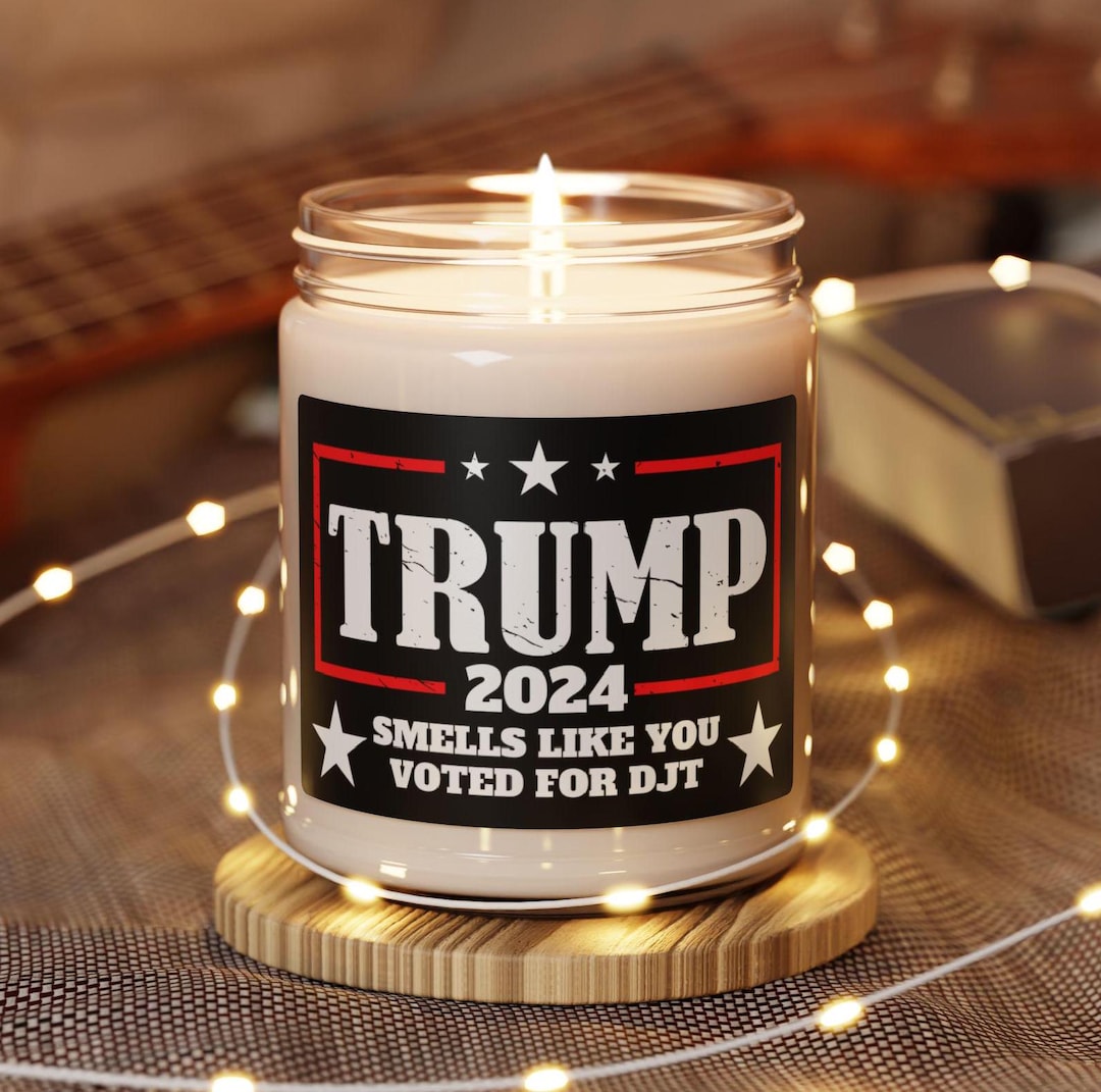 Trump 2024 Funny Maga Scented Soy Candle, Trump Fight 2024 Donald Trump ...