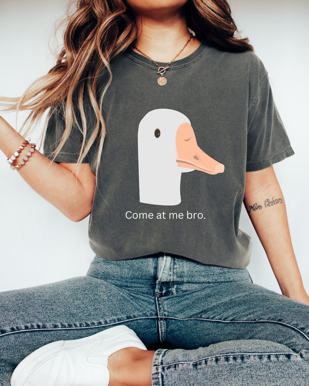 Come at Me Bro Goose Comfort Colors Unisex Shirt, Funny Silly Shirt ...