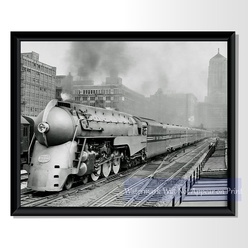 Super Hudson Locomotive - New York Central Railroad 1938 Photo Print ...