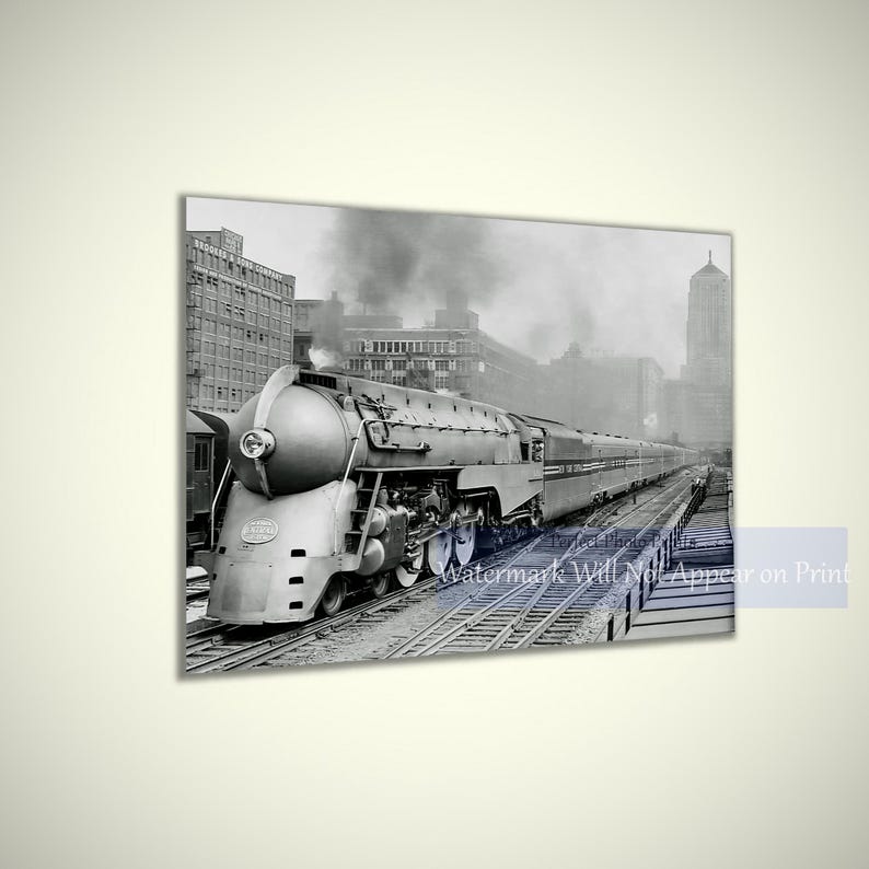 Super Hudson Locomotive - New York Central Railroad 1938 Photo Print ...