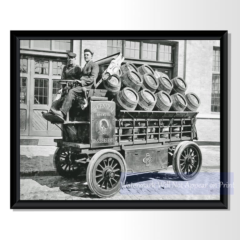 1910 Vintage Brewing Truck Photo Print – Historic Central Brewing ...