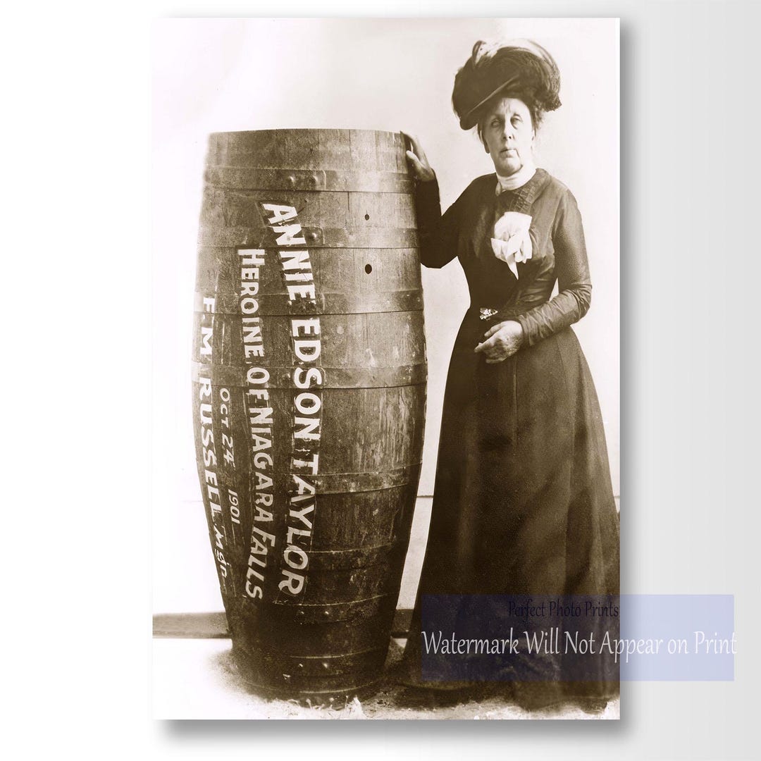 Annie Edson Taylor Vintage Photo Print – Queen of the Mist, First to Go ...