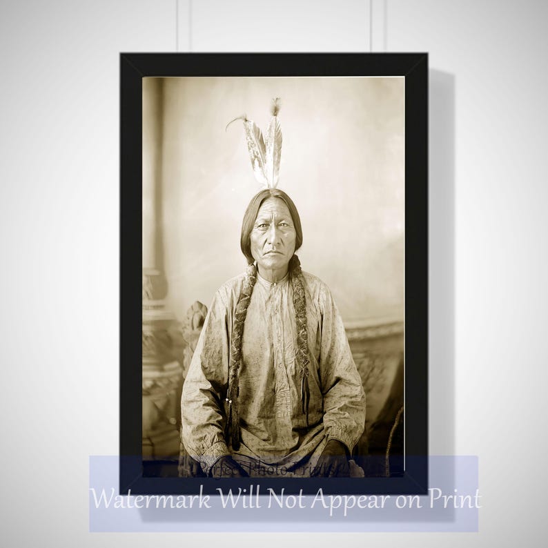 Antique Photo Print of Sitting Bull | Native American History | Iconic ...