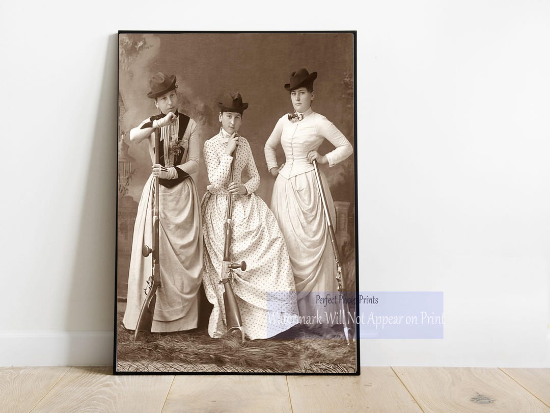 Victorian Era Women With Guns Photo Print – Shooting Competition ...