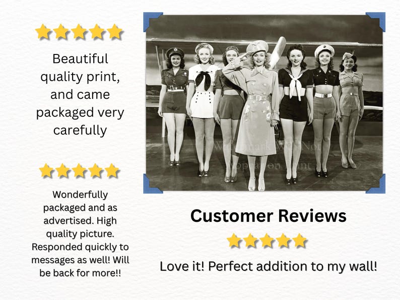 WWII Pin up Girls Photo Print – 1941 You’re in the Army Now Vintage ...
