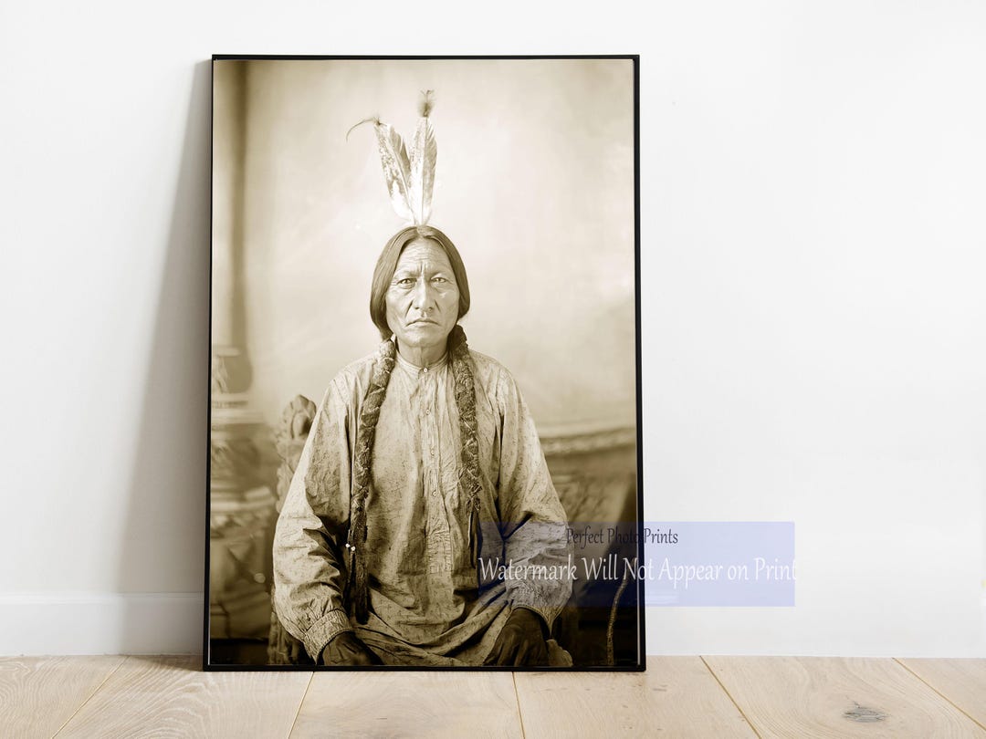 Antique Photo Print of Sitting Bull | Native American History | Iconic ...